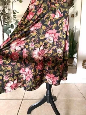 Joie | Dresses | New Joie Moody Botanical Asymmetrical Satin Midi Dress ...